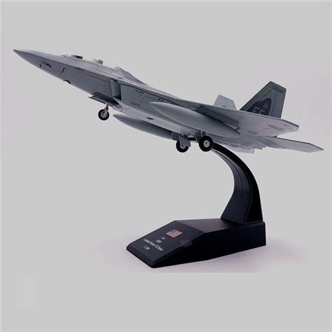 전투기 모형 밀리터리 다이캐스트 장식용 완제품 비행기 F 22 랩터 스텔스전투기 탑건 바나나그린