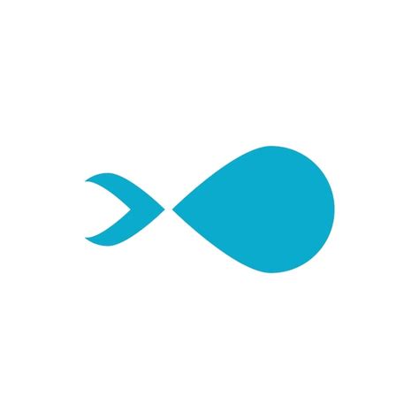 물고기 로고 아이콘 프리미엄 벡터