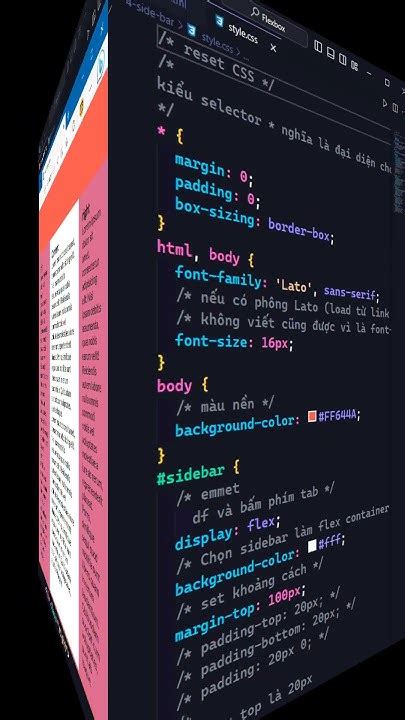 Side Bar Html Css Thinhpham Shorts Youtube