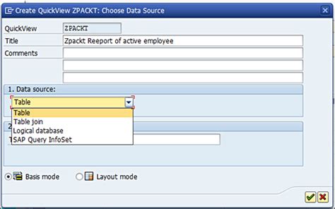 Develop A Report Using Sap Query Viewer Sqvi Sap Hcm A Complete