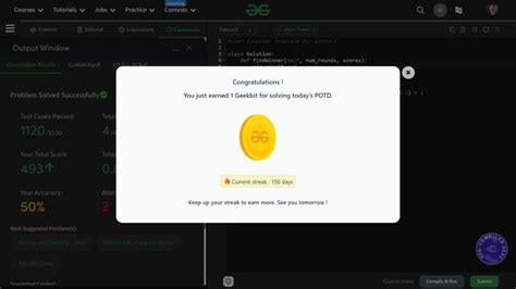Sahil Ismailnavar On Linkedin Geeksforgeeks Problemolving Gfg