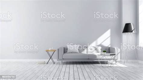 3d 회색 벽과 나무 바닥에 검은 램프 회색 소파 거실 인테리어 컨셉 디자인 현대적인 미니 멀리즘 스타일 렌더링 0명에 대한 스톡 사진 및 기타 이미지 Istock