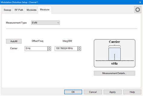 Set Up An EVM Measurement
