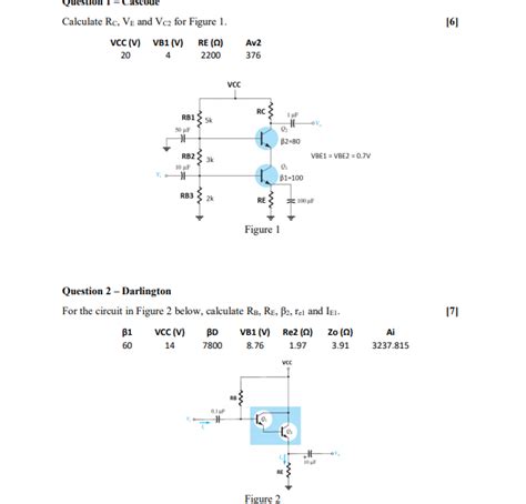 Solved Question 1 Coue 6 Calculate Rc Ve And Vc For Chegg Com