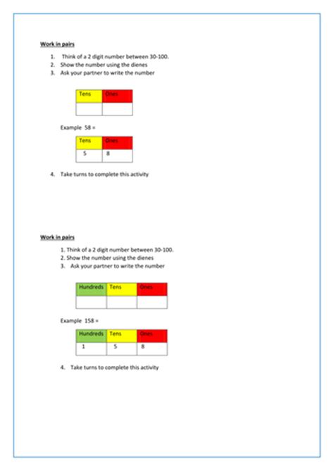 Ks1 Maths Number Partitioning Numbers Tens And Ones Teaching Resources