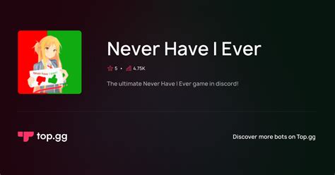 Add Never Have I Ever Discord Bot The 1 Discord Bot And Discord App List