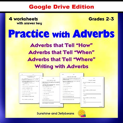 Adverbs Practice Recognizing And Writing With Adverbs Grades 2 3