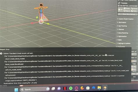 Vrm Model Not Working Rblender