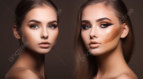 Two Beautiful Women With Different Makeup Background How To Do Makeup For Picture Background