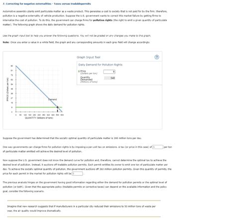 [solved] 7 Correcting For Negative Externalities Taxes