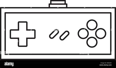 Video Game Controller Retro Push Button Stock Vector Image And Art Alamy