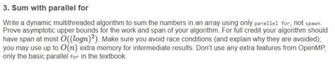 solved 3 sum with parallel for write a dynamic