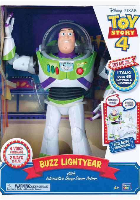 Shop Disney Toy Story 4 Interactive Buzz Lightyear Figure 12 Inches