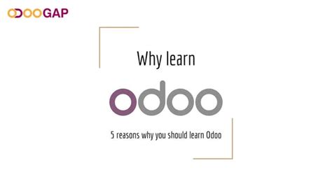 Why You Should Learn Odoo Ppt