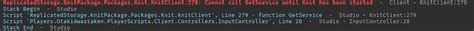 Knit Client Not Starting Scripting Support Developer Forum Roblox