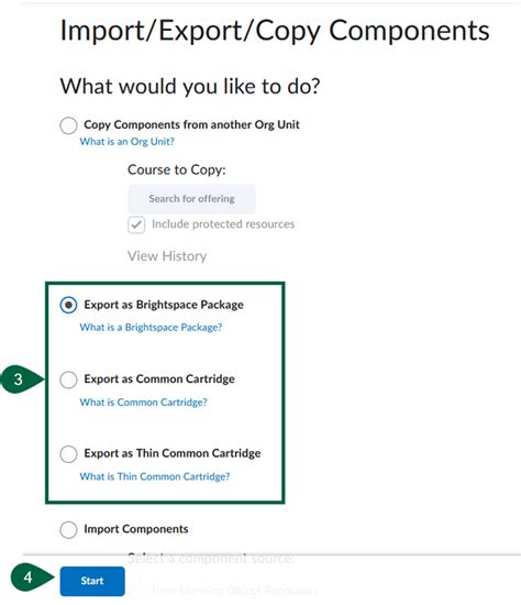 Export Course Components