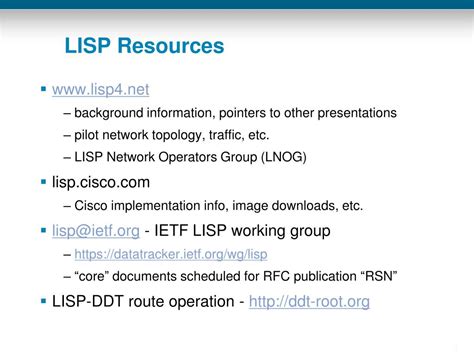 PPT LISP DDT Update PowerPoint Presentation Free Download ID 3283812