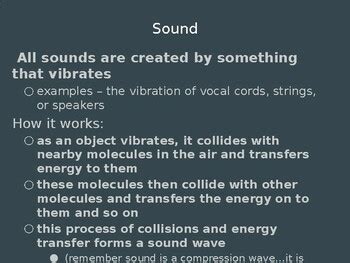 Sound Waves Notes By CreekTeach TPT