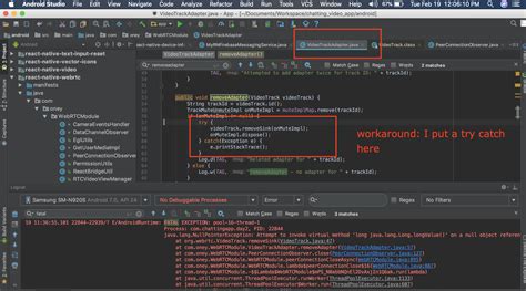 Android 1690 Crash When Close Connection · Issue 591 · React Native Webrtcreact Native