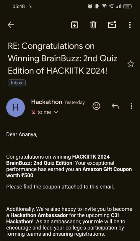 Hackiitk Brainbuzz Cybersecurity Grateful Learning Achievement