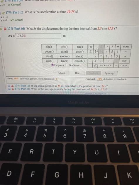 Solved A Detailed Graph A Velocity Versus Time Is Shown Chegg