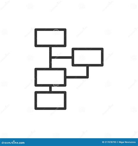 Symbol Für Hierarchische Struktur Vektor Abbildung Illustration Von