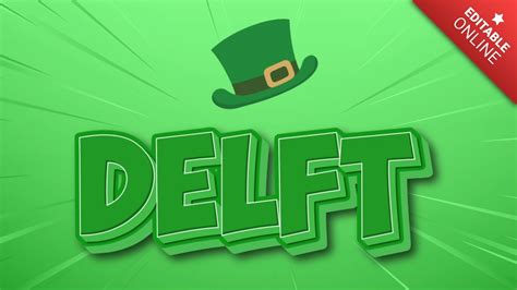 Delft Irish Text Effect Generator