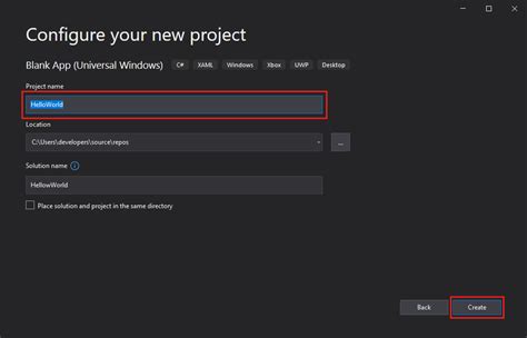 Tutorial Create Uwp Apps With Visual Studio And C Microsoft Learn