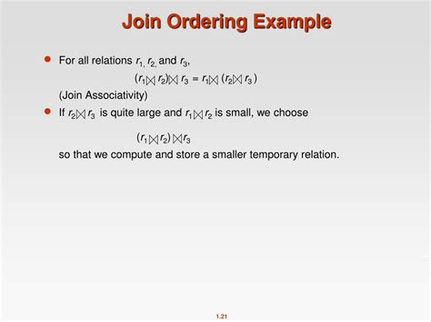 Ppt Database Query Processing And Optimization Fundamentals