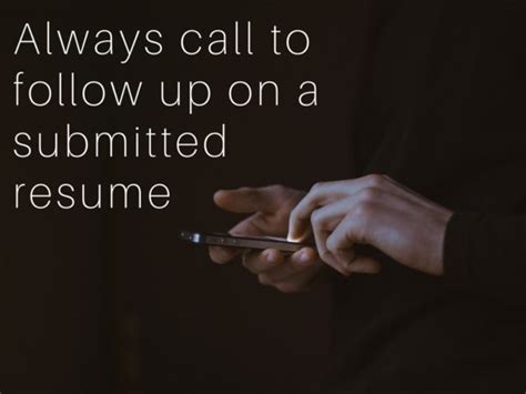 How to Follow Up on a Sent Resume Robyn Coburn Résumé Review
