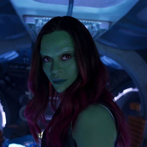 Zoe Saldana Actress Gamora Guardians Of The Galaxy