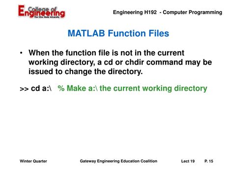 Ppt Matlab Script And Function Files Powerpoint Presentation Free