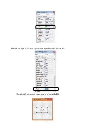 Membuat Kalkulator Sederhana Dengan Delphi DOCX