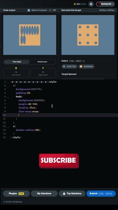 Css Battle 13 Jan 2025 Daily Challenge Solution 100 Sol Html Css Cssbattle