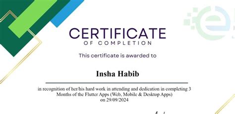 Insha Habib On Linkedin Internshipcompleted Learningjourney Softwareengineering Flutter