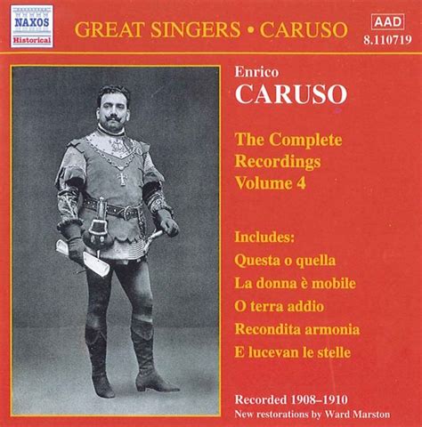 Enrico Caruso Complete Recordings 4 Cd Enrico Caruso Muziek Bol