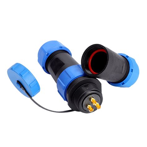 Enchufe De Aviación De Plástico Conector De Enchufe Tipo S Impermeable De 3 Pines Sp21 Ip68 El