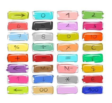 Numbers Buttons Stock Illustration Illustration Of Communication