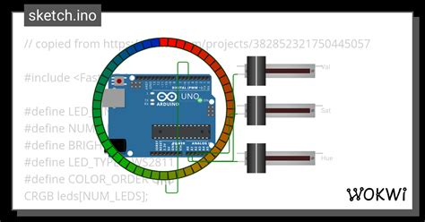 Fastledhsvpots Wokwi Esp32 Stm32 Arduino Simulator