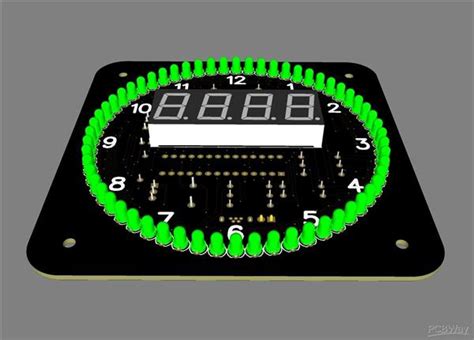 DIY DS Rotation LED Electronic Clock Kit SCM My