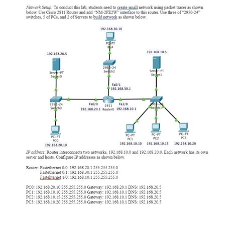 Solved Network Setup To Conduct This Lab Babes Need To Chegg Com