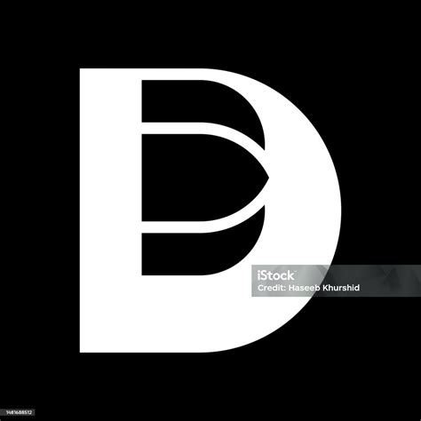 최소 Db 로고 고급스러운 배경에 Bd 편지의 아이콘입니다 Db 모노그램 이니셜을 기반으로 한 로고 아이디어 전문적인 다양한 문자 기호와 배경에 Bd 로고 0명에 대한 스톡