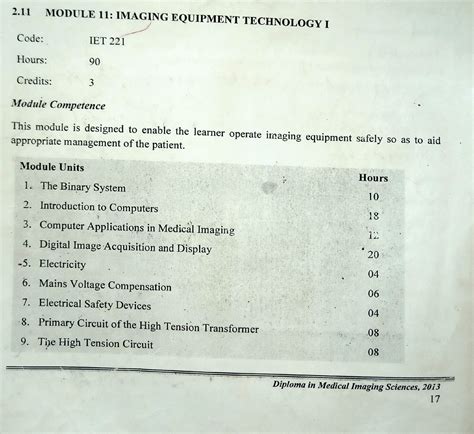 Iet 1 Iet Notes 2 Module 11 Imaging Equipment Technologyi Code Iet 1 Iet Notes 2 Module 11 Imaging Equipment Technologyi Code