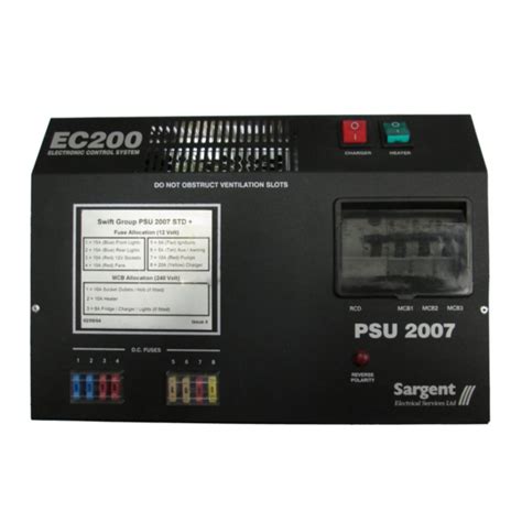 Sargent Ec200 Manual Pdf Download Manualslib