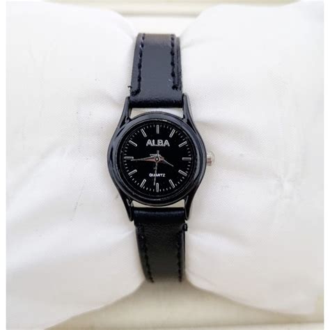 Jual Cod Jam Tangan Wanita Murah Alba Strap Kulit Shopee Indonesia