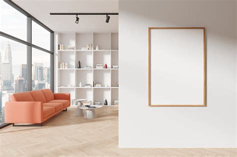 세련된 집 거실 인테리어 소파와 창문 근처 선반 모형 프레임 0명에 대한 스톡 사진 및 기타 이미지 0명 3차원 형태 가구 Istock