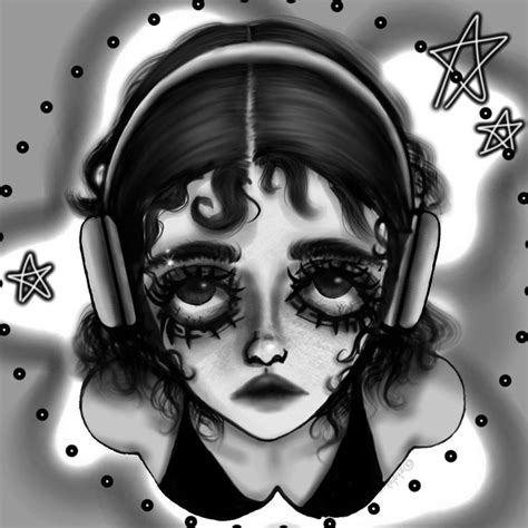 девочка в чёрно белом