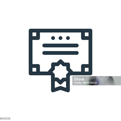 디플로마 벡터 아이콘입니다 졸업장 편집 가능한 스트로크 웹 및 모바일 앱 로고 인쇄 매체에 사용하기 위한 디플로마 선형