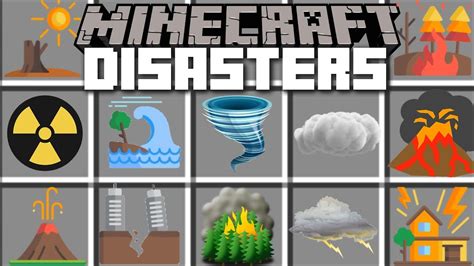 Minecraft Disaster Mod Fight Off Extreme Disasters Minigame And Survive Minecraft Youtube