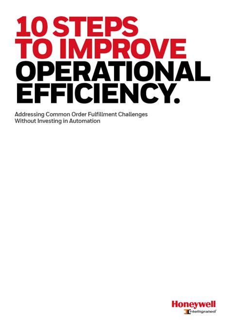 10 Steps To Improve Operational Efficiency 2020 06 01 Supplychainbrain